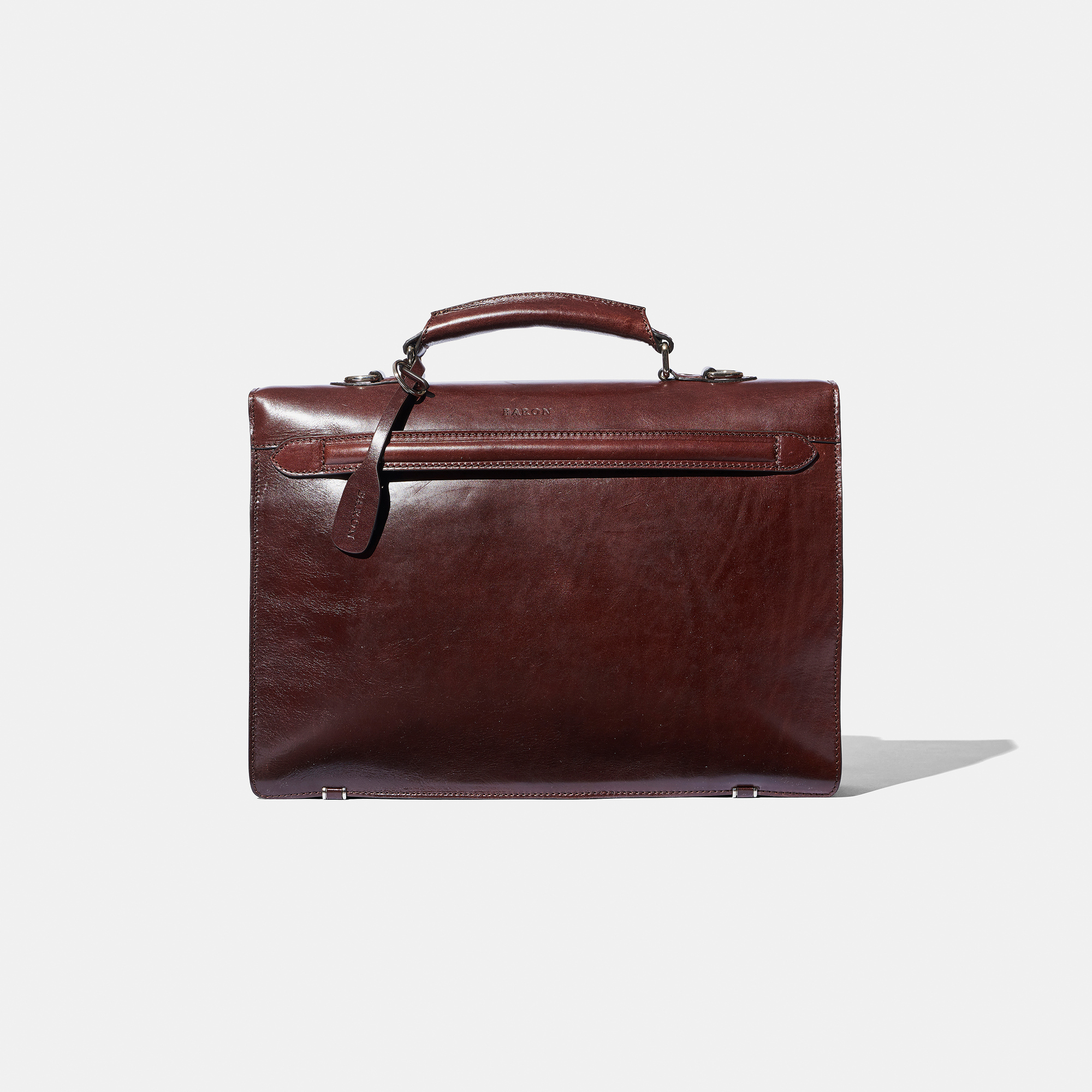 Baron — Small Briefcase Brown Leather