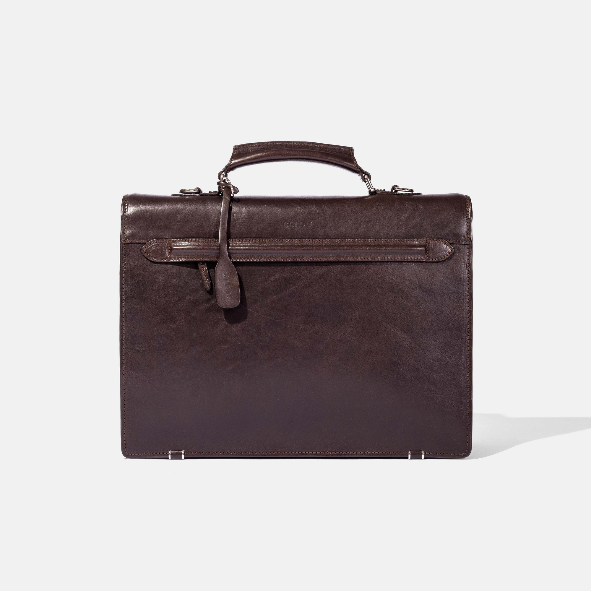 Baron — Small Briefcase Brown Leather