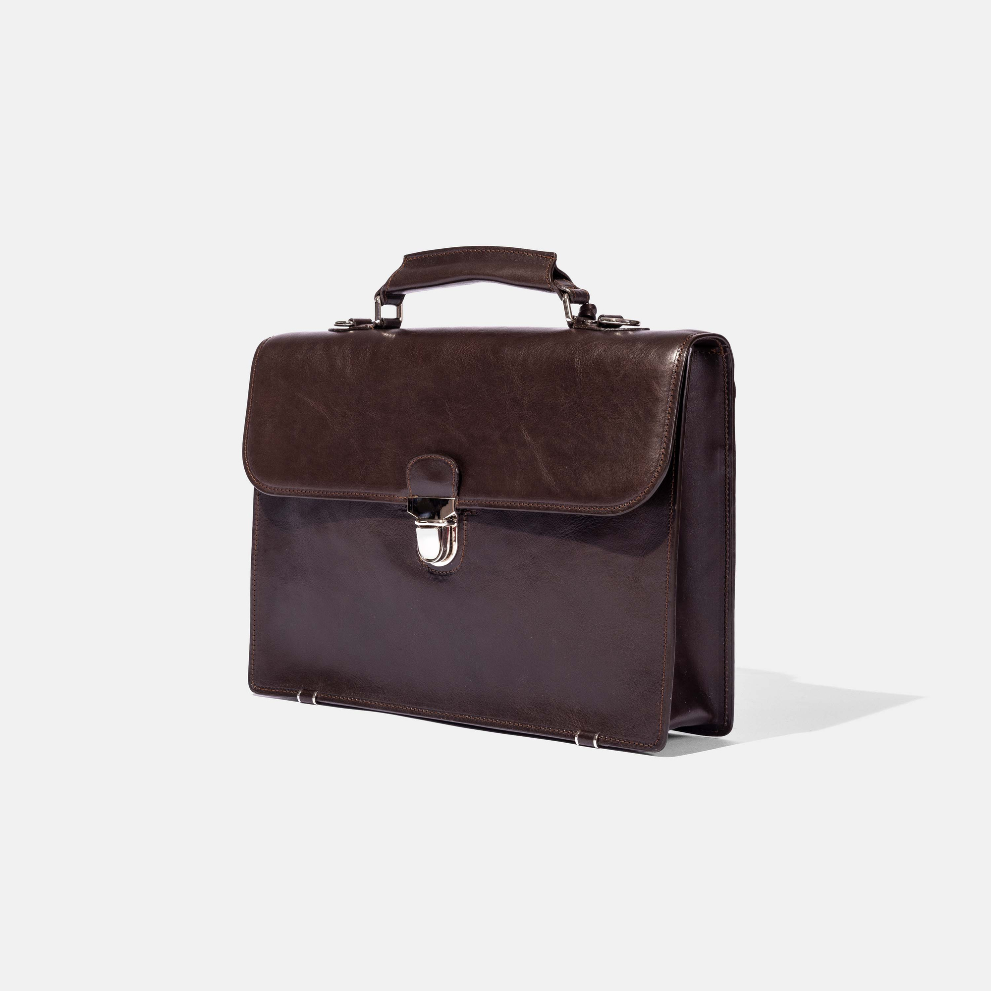 Baron — Small Briefcase Brown Leather