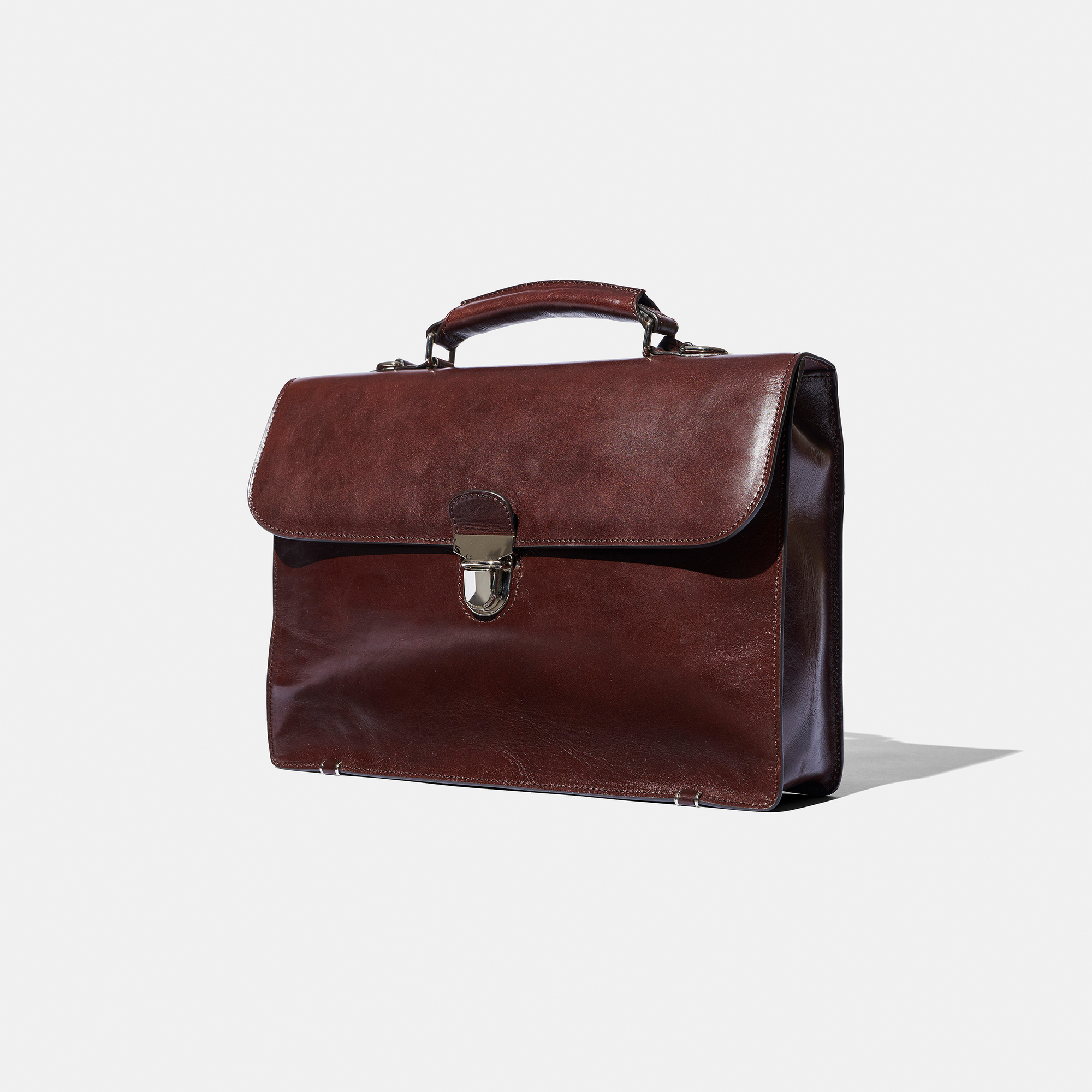 Baron — Small Briefcase Brown Leather