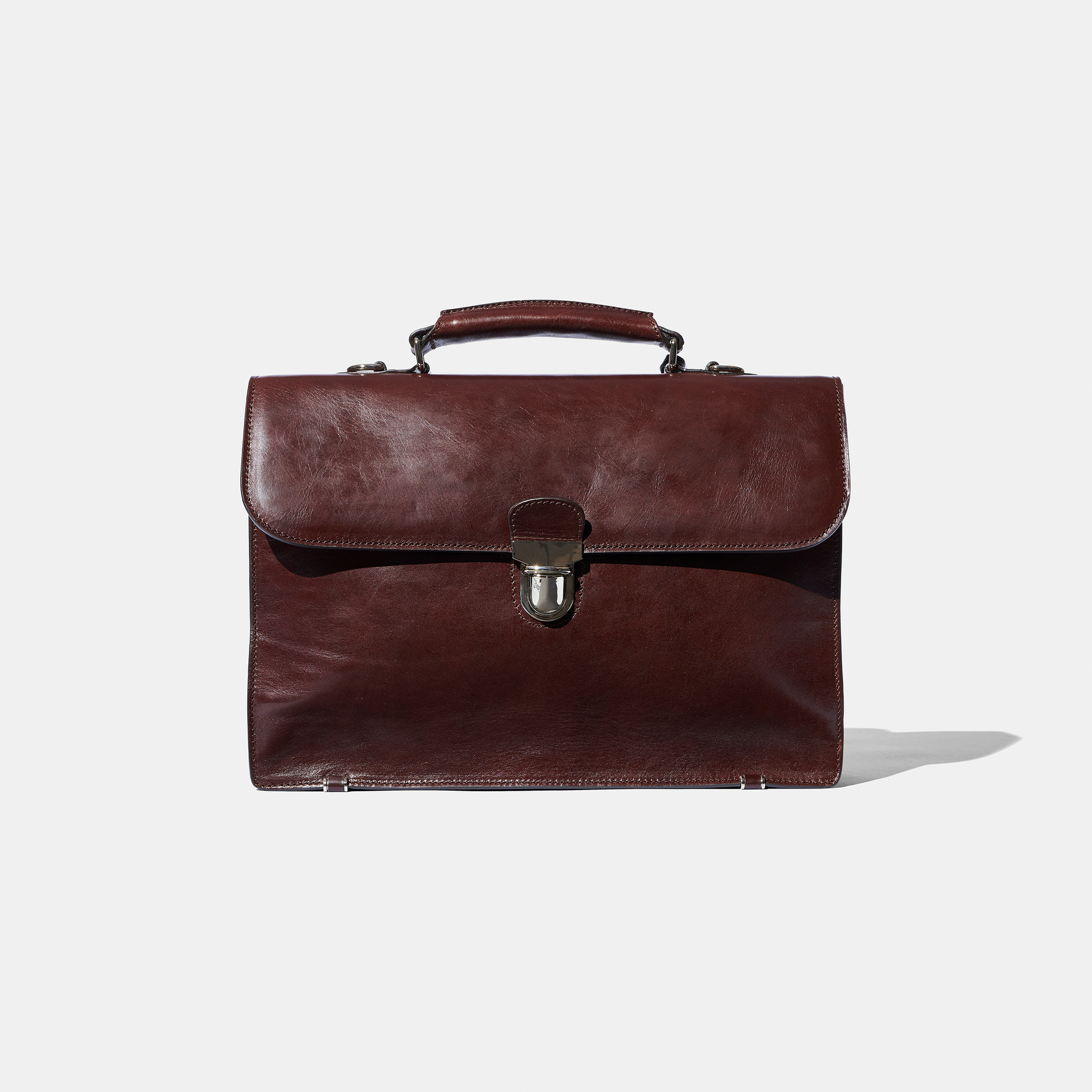 Baron — Small Briefcase Brown Leather