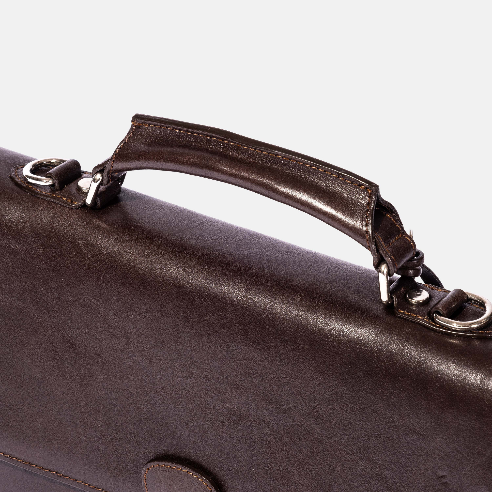 Baron — Small Briefcase Brown Leather