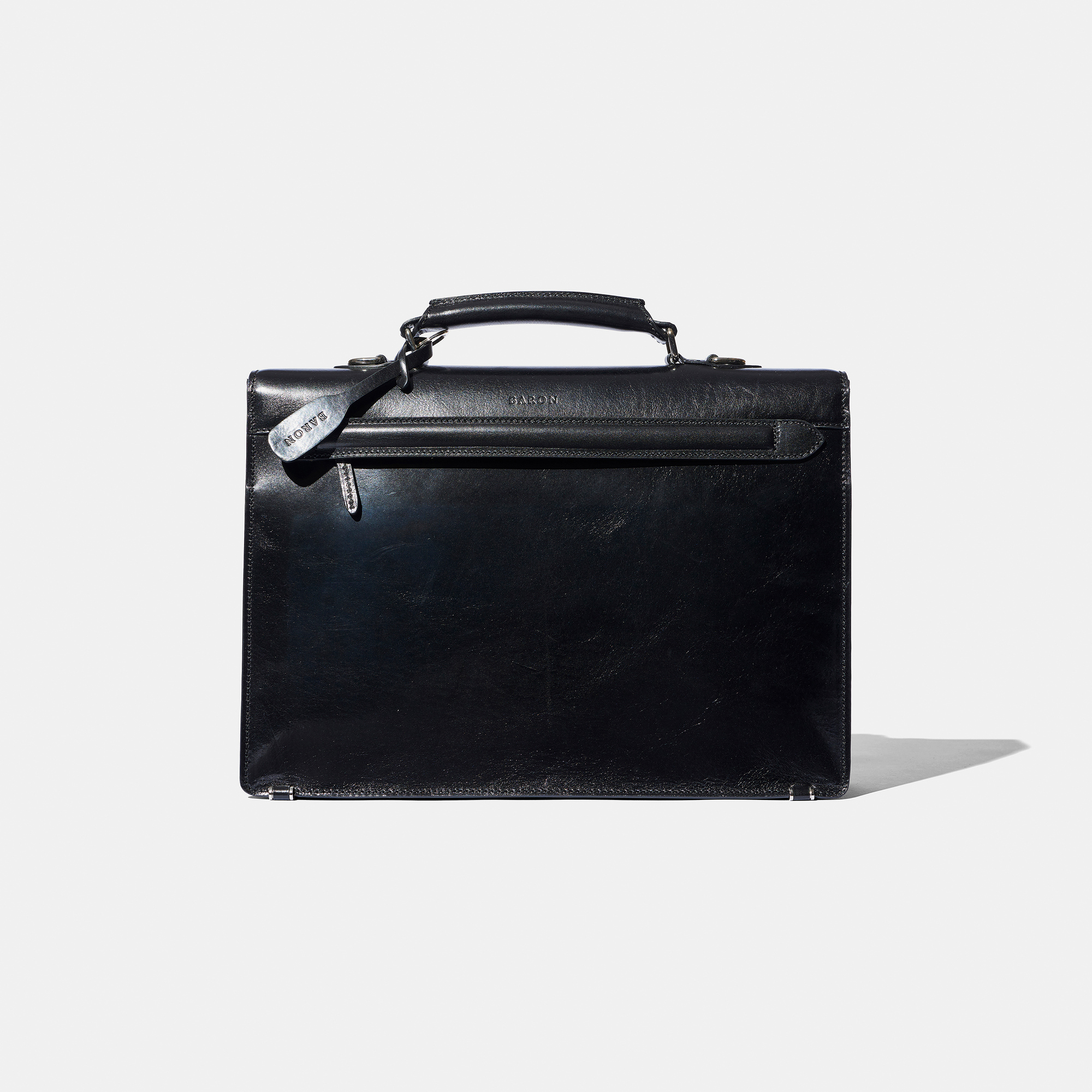 Baron — Small Briefcase Black Leather