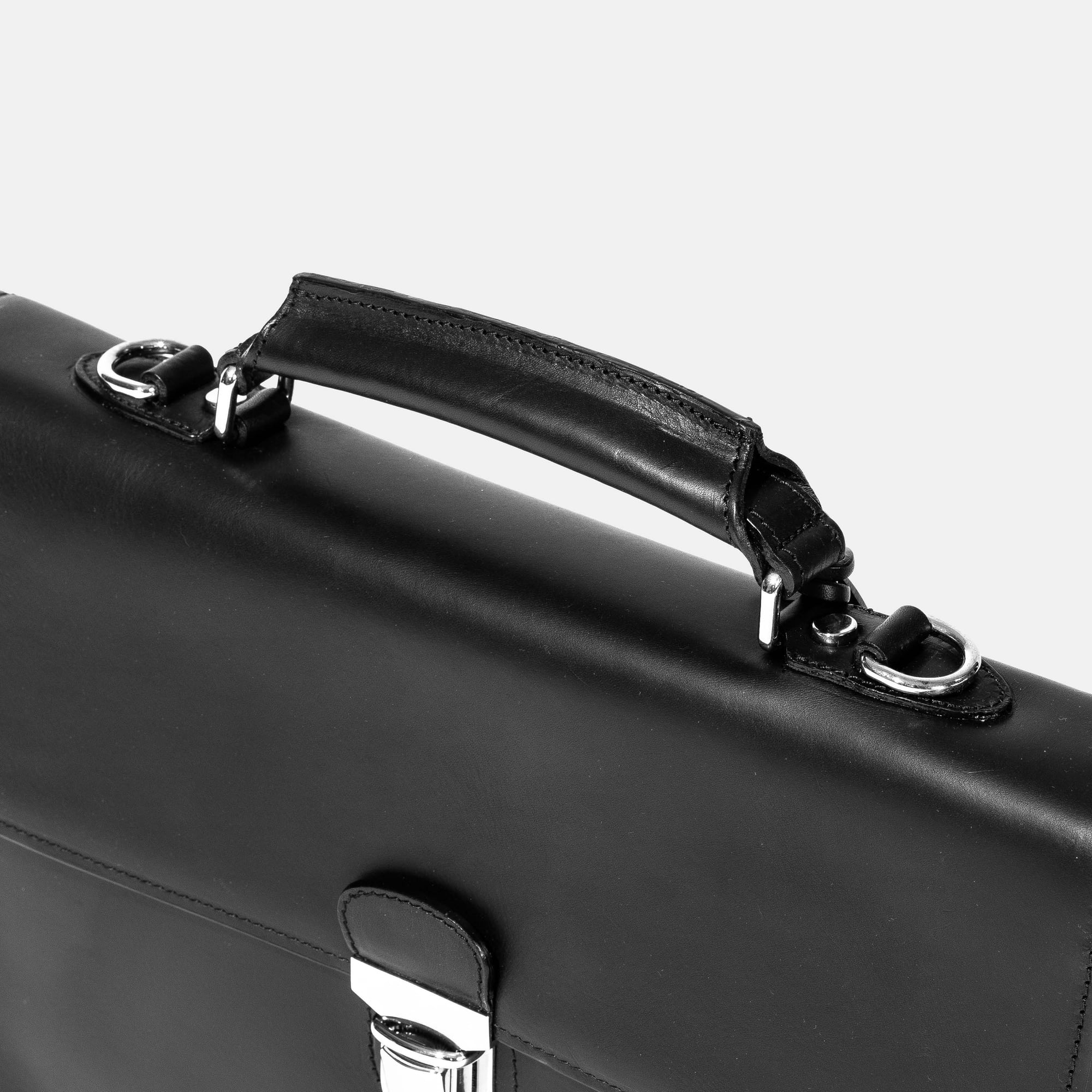 Baron — Briefcase Black Leather