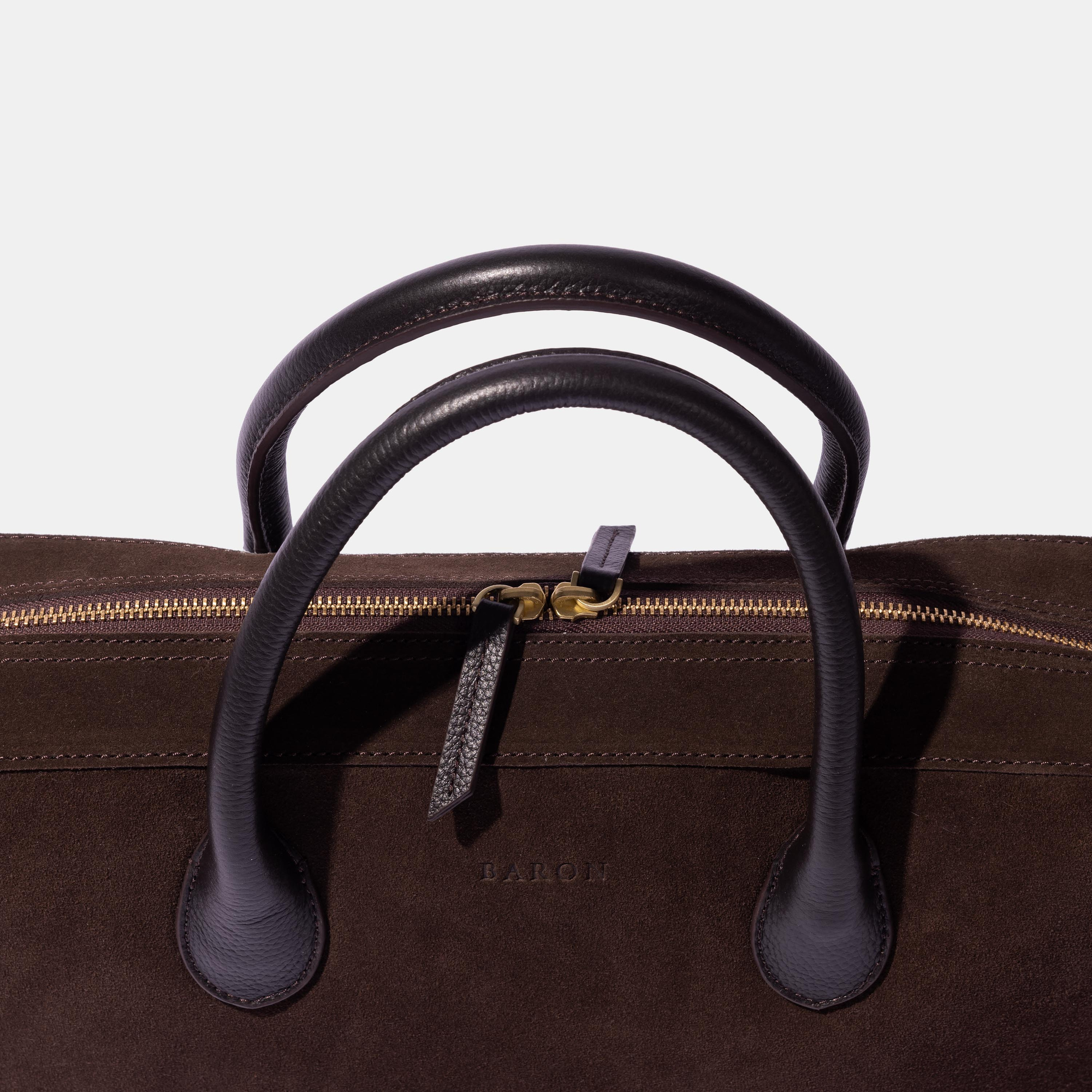 Baron — Computer Bag Brown Suede
