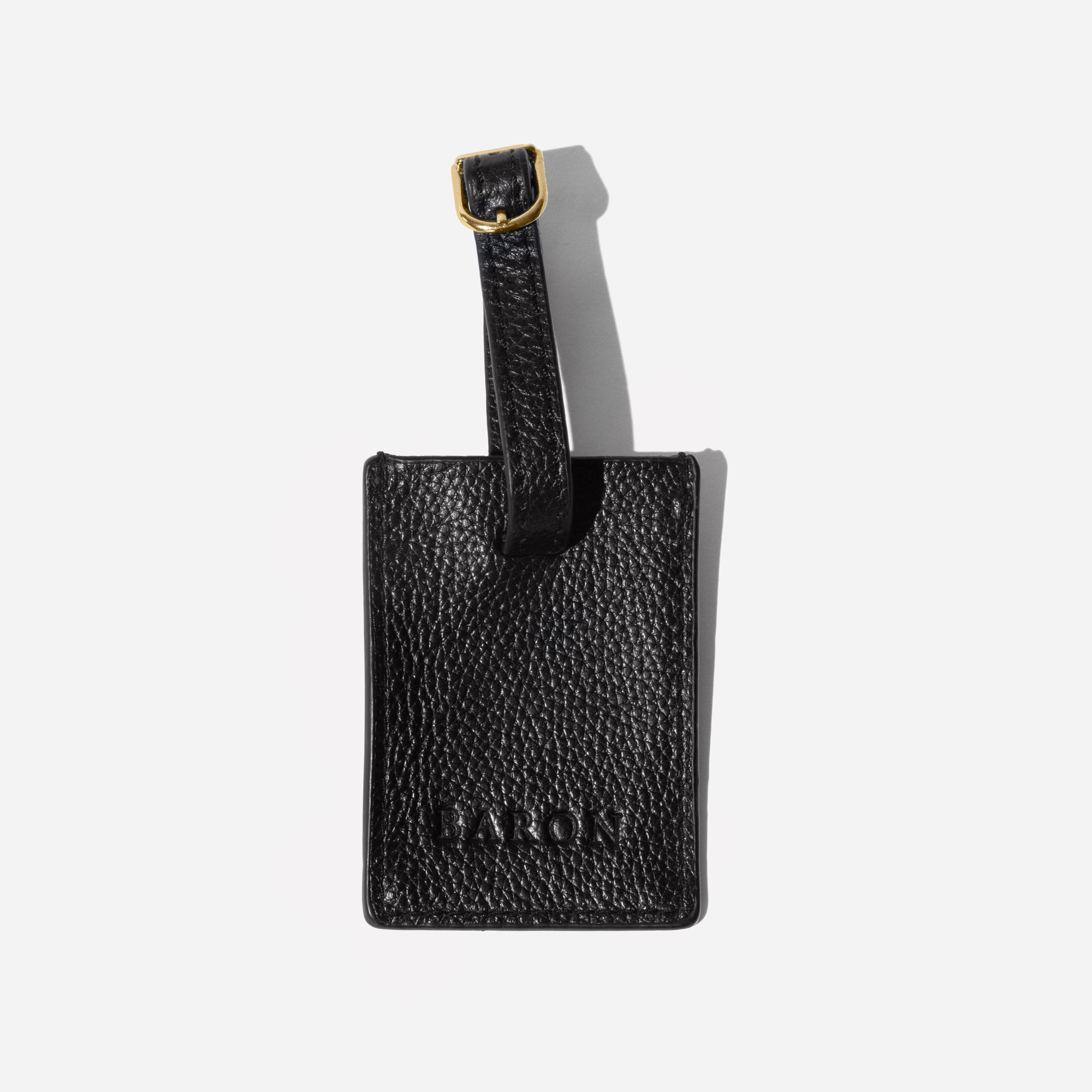 Baron — Luggage Tag Brown Leather