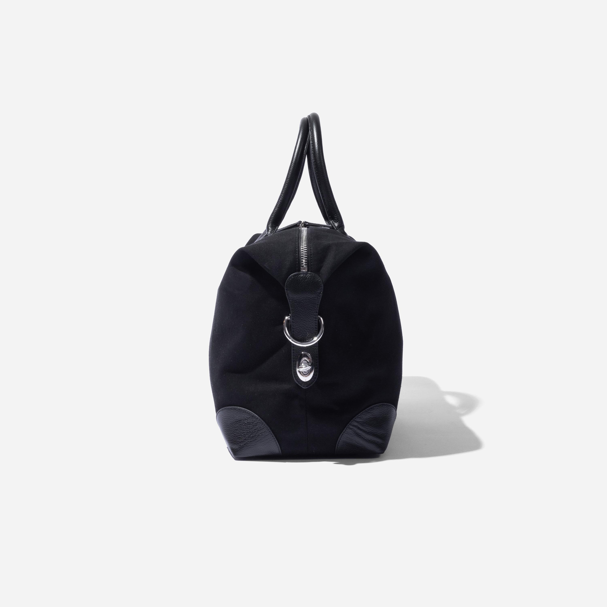 Baron — Small Weekend Bag Black Canvas