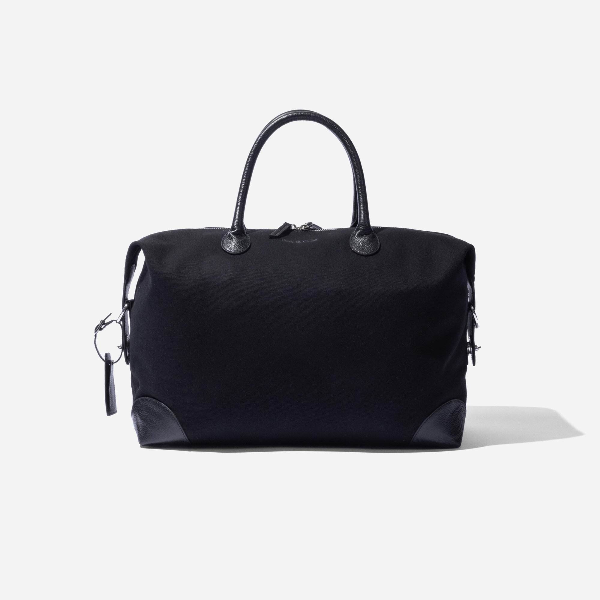 Baron — Small Weekend Bag Black Canvas