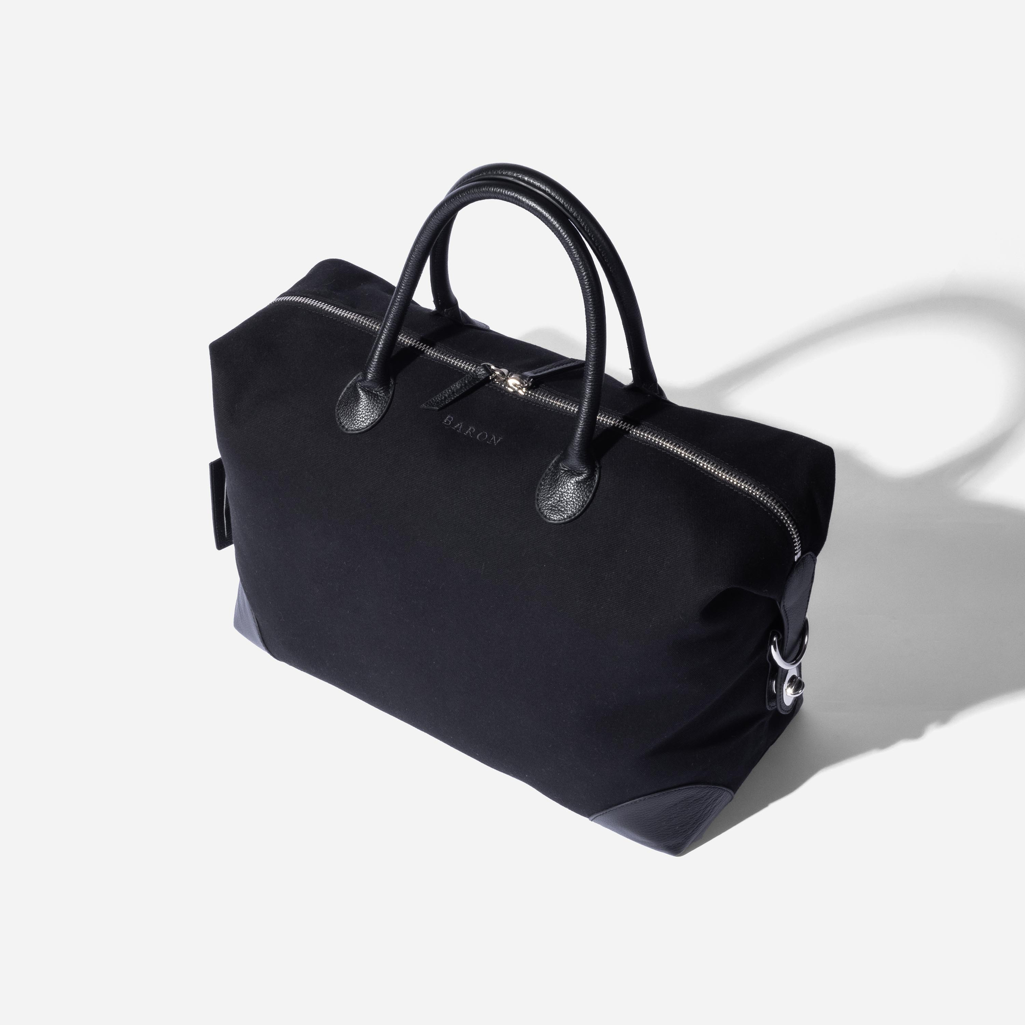 Baron — Small Weekend Bag Black Canvas