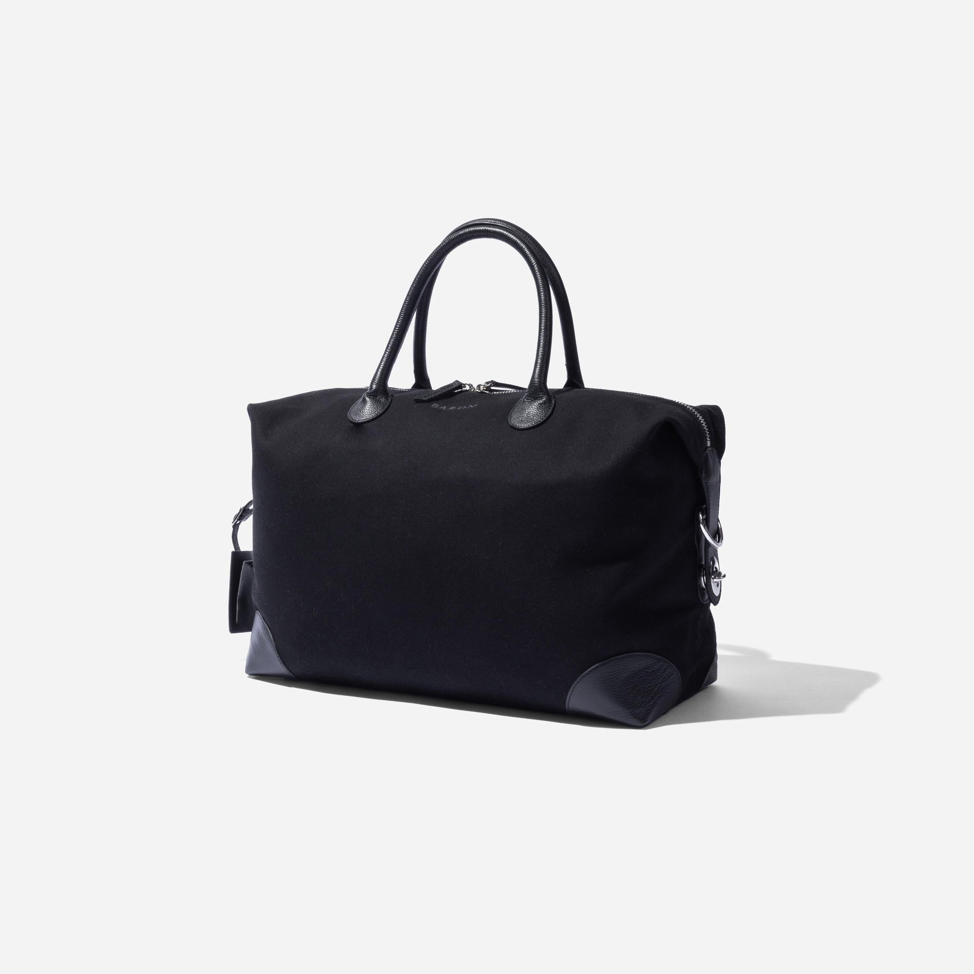 Baron — Small Weekend Bag Black Canvas