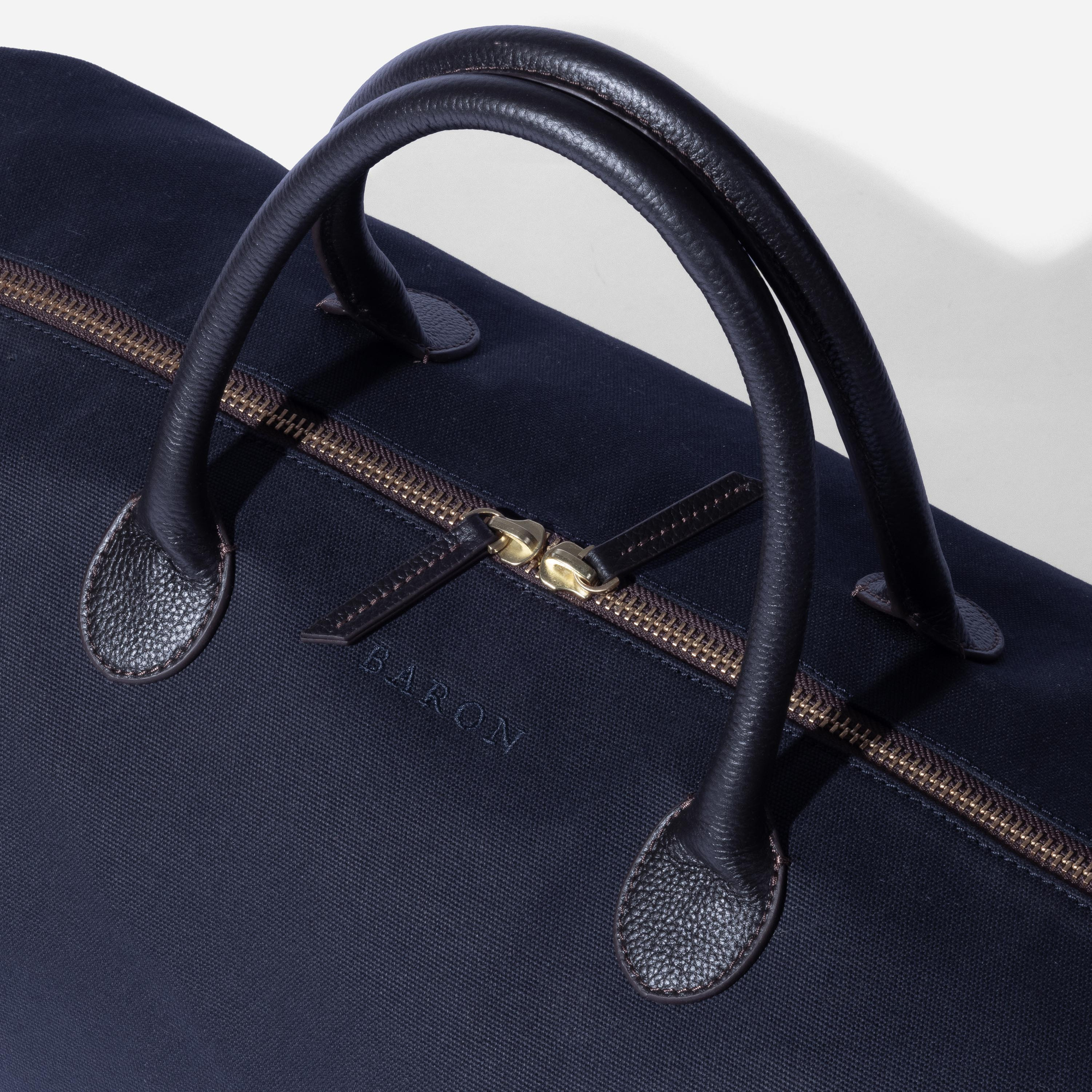 Baron — Small Weekend Bag Blue Canvas