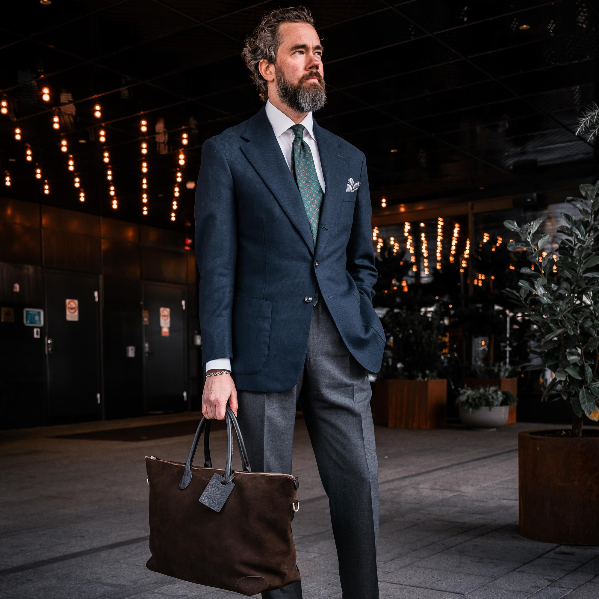 Baron — Weekend Tote Brown Suede