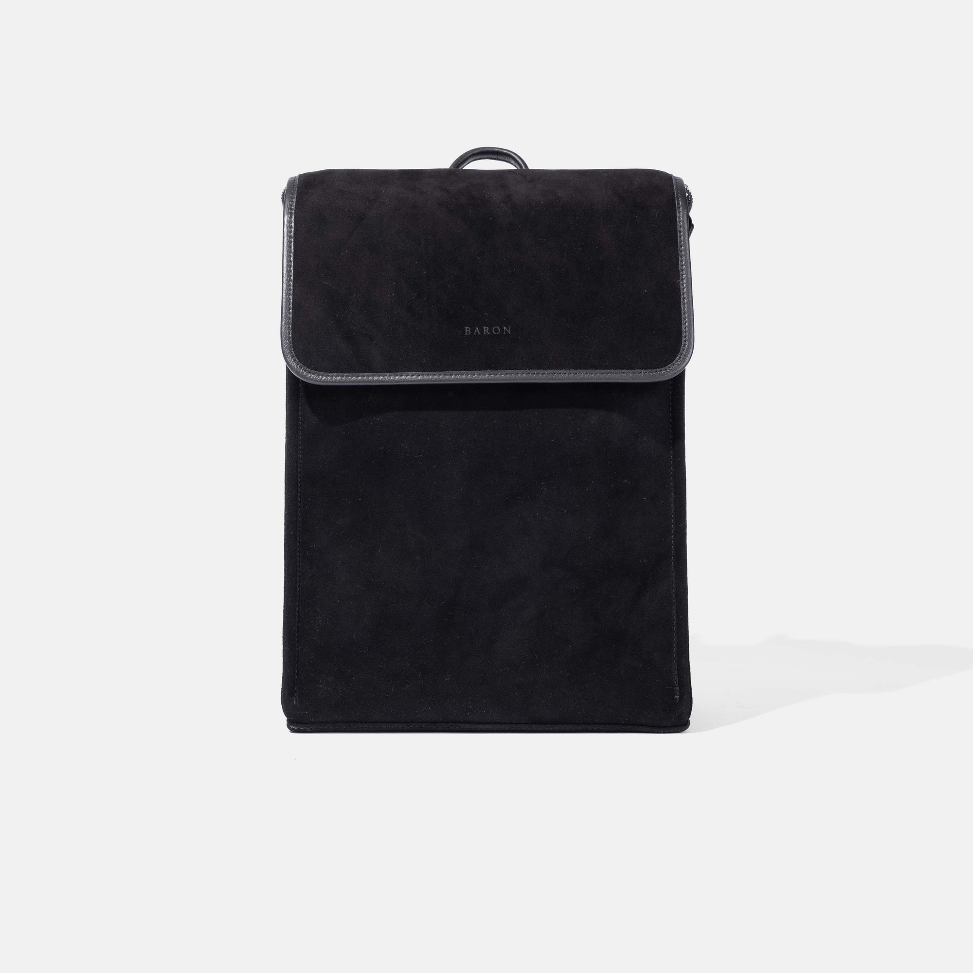 Baron — Backpack Black Suede